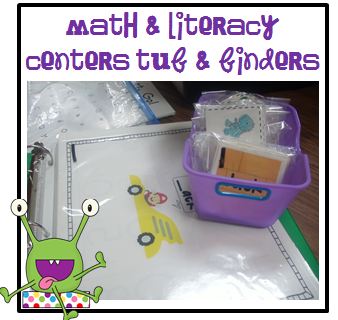 Math & Literacy Centers Organization & Labels - Little Minds at Work