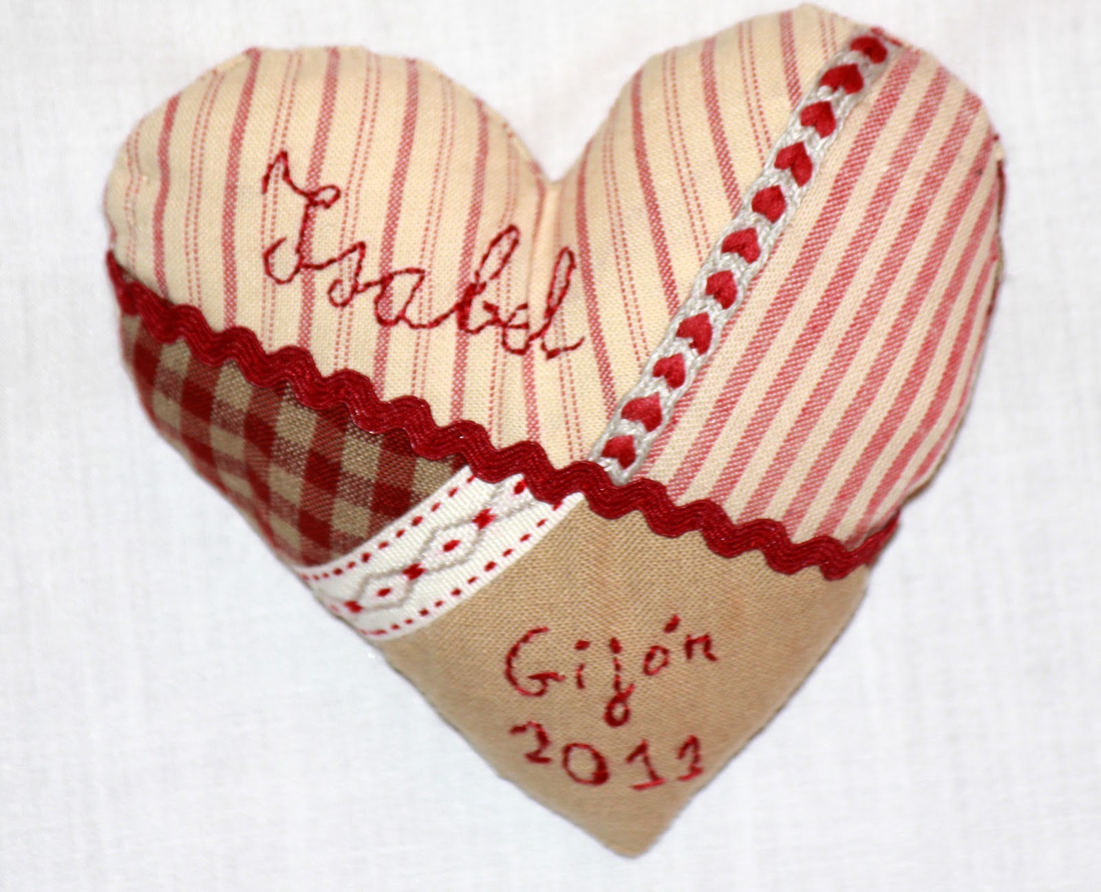 Corazones de patchwork - Imagui