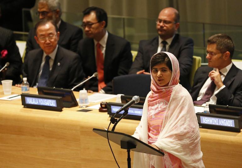 WRITE PARAGRAPHS: MALALA'S SPEECH AT THE UNITED NATIONS
