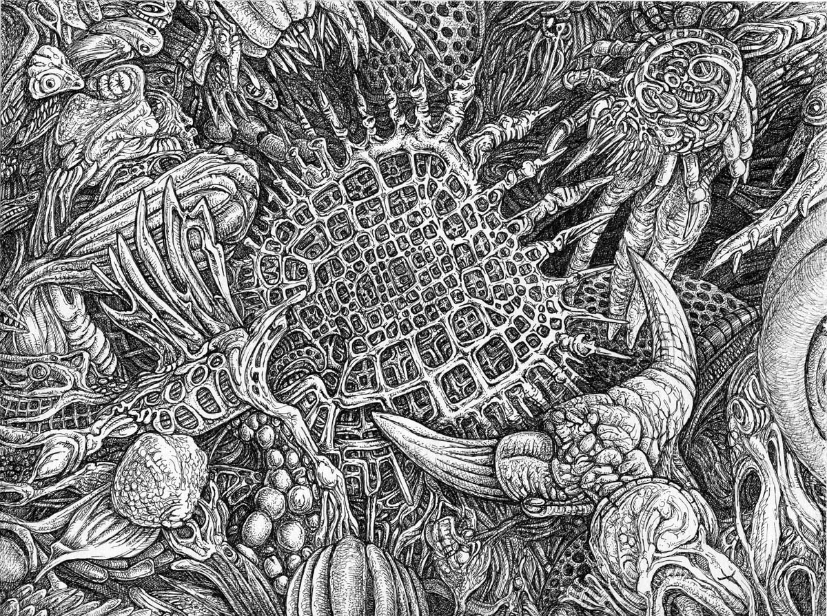 Joe MacGown's Art Blog: Surreal- Pen drawings
