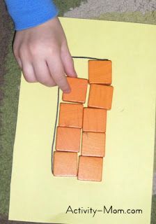 Preschool Block Challenge (free printable pattern) - The Activity Mom