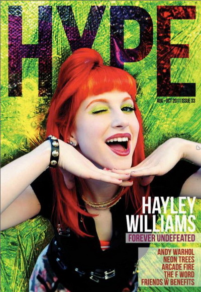 For The Love Of Music: Hayley Williams On The Cover Of "Hype" Magazine