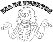 Colorea Y Recorta: Feliz día de muertos!