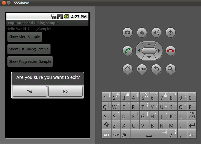 Hello World: Simple Dialogs And Popups In Android