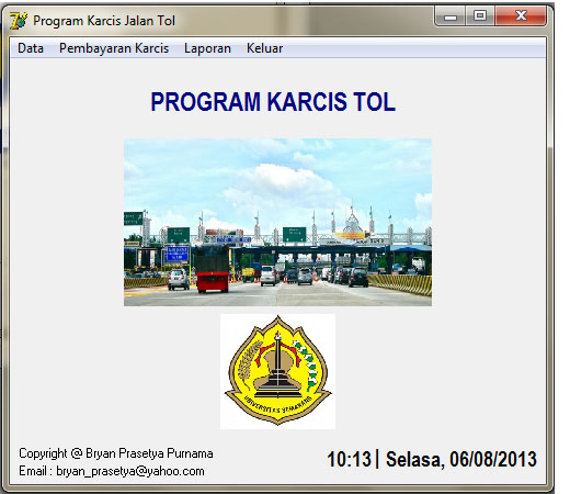 DELPHI 7 : Membuat Program Karcis Jalan Tol - Nongkrong Bersama DELPHI 7 : Membuat Program Karcis Jalan Tol - Nongkrong Bersama