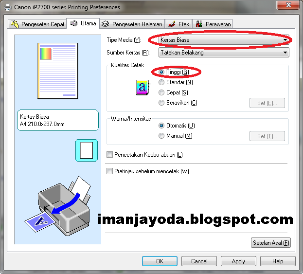 Cara Mudah Mengatasi Hasil Print Bergaris Pada Printer Canon