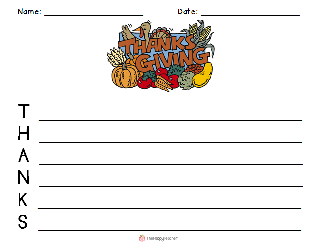 Thanksgiving Craftivity! | TheHappyTeacher