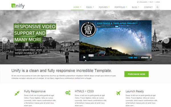 Unify - Responsive Website Template - gobootstrap 2000