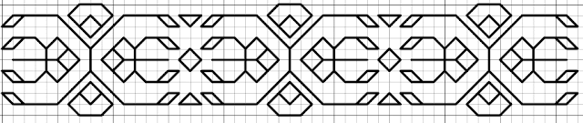 Imaginesque: Blackwork Border Pattern