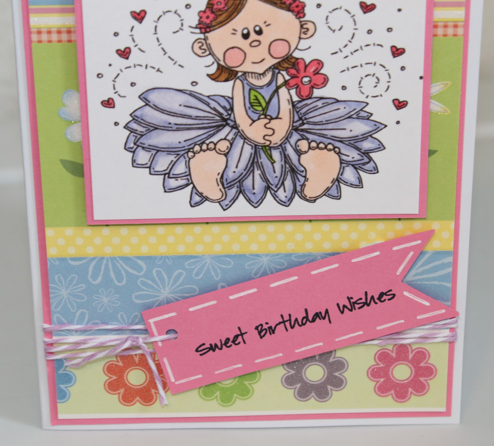 Crafty Girl 21!: Girly Birthday Card