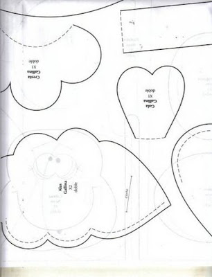 Moldes de gallinas en goma eva - Imagui