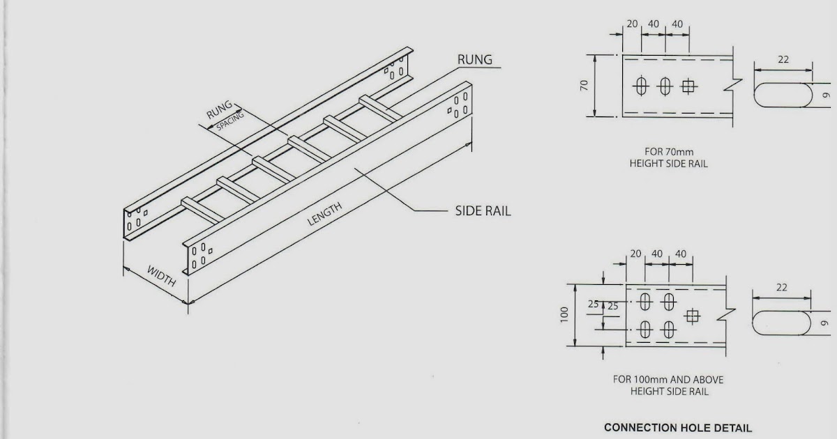 OIL AND GAS ELECTRICAL AND INSTRUMENTATION ENGINEERING CABLE TRAY LADDER TYPE INSIDE RAIL oil-and-gas-electrical-and-instrumentation-engineering-cable-tray-ladder-type-inside-rail