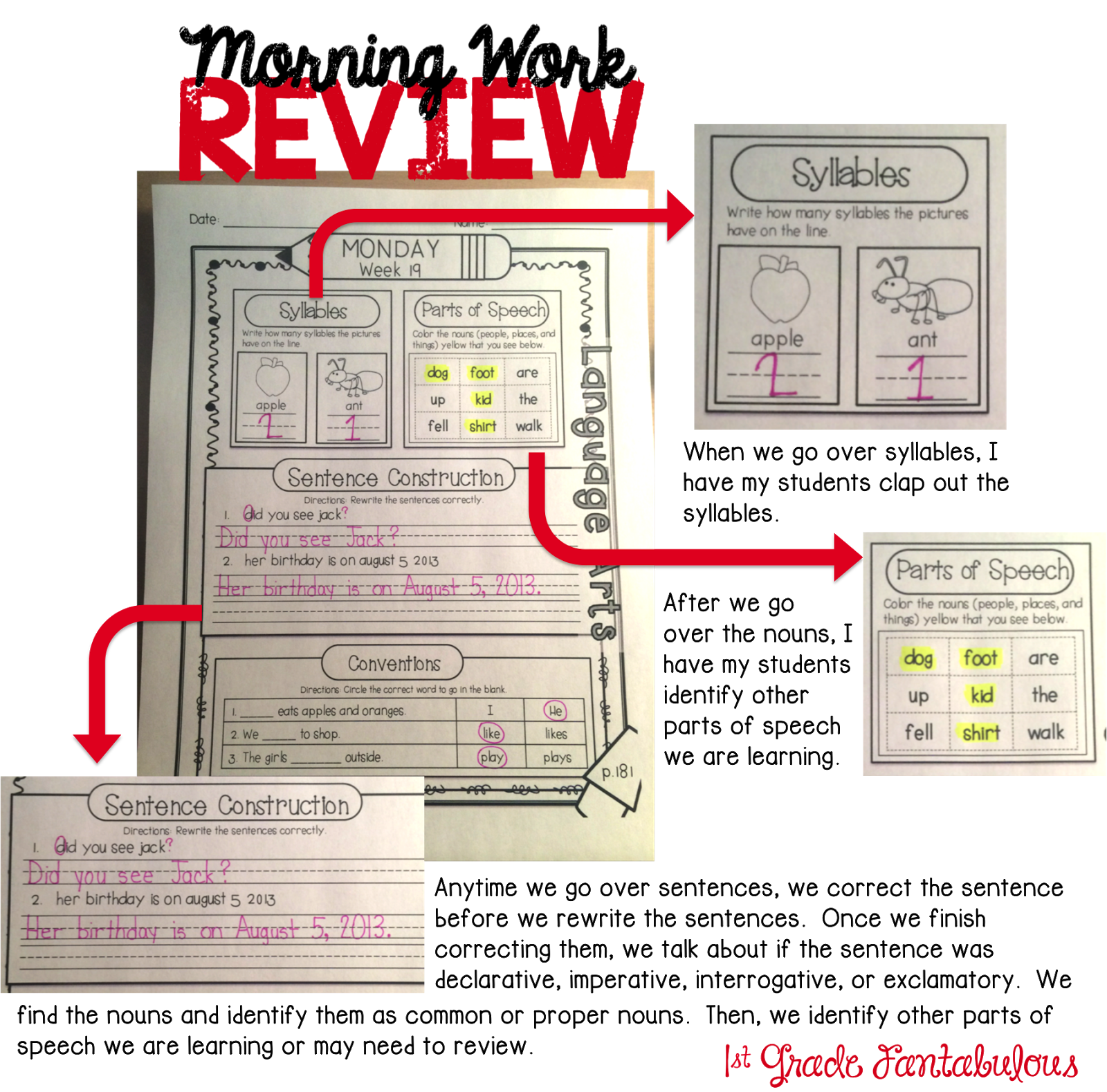 Morning Work Review | Faith Wheeler Education