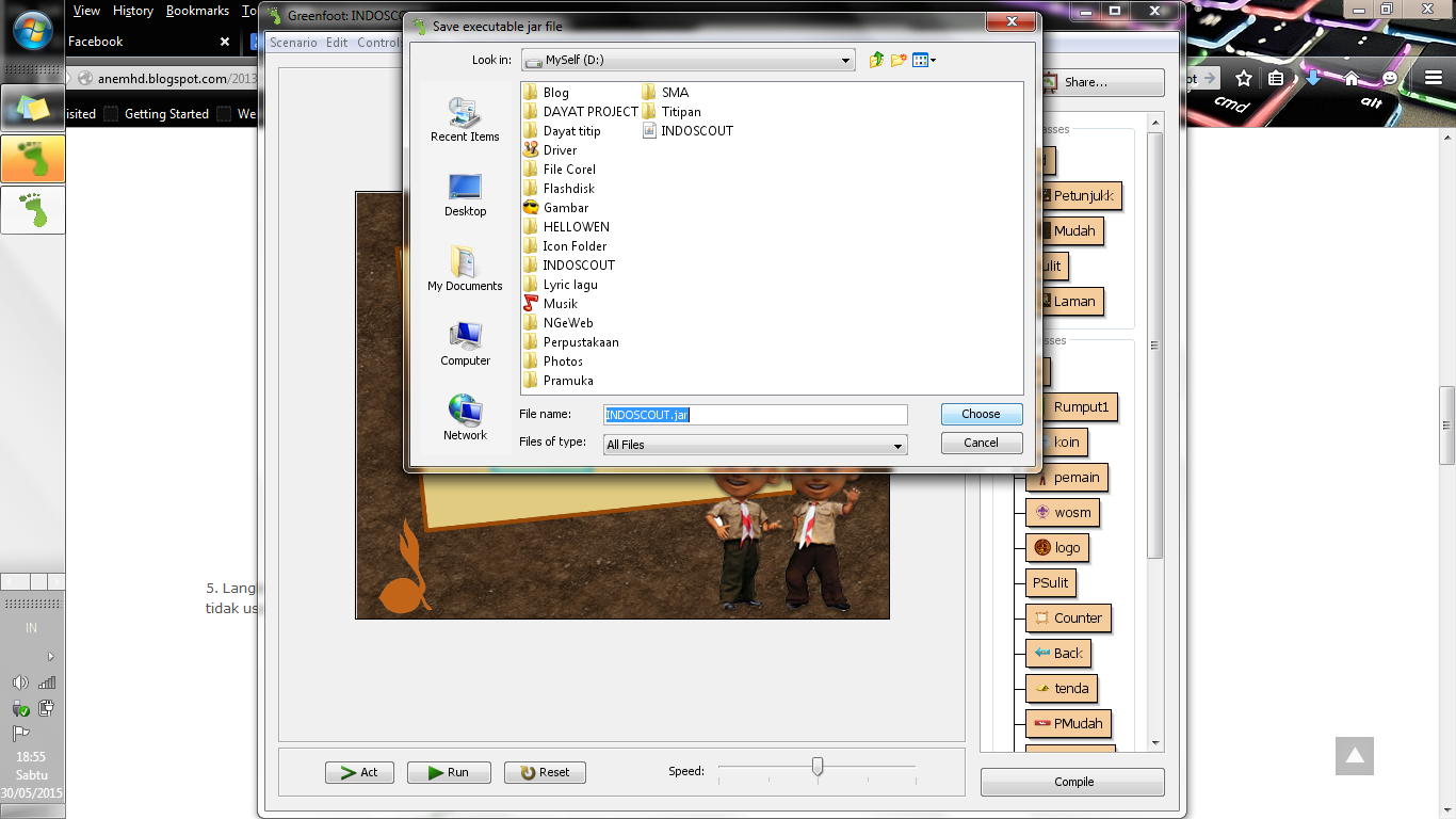 Cara membuat game petualangan menggunakan greenfoot - passajb