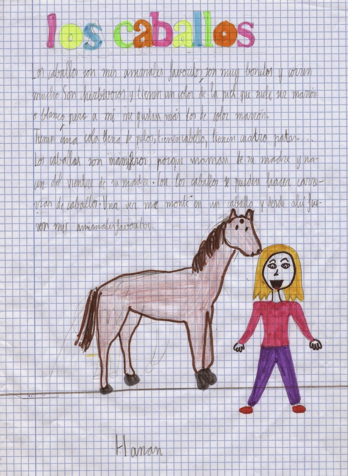 Cuaderno de 5º: LOS CABALLOS