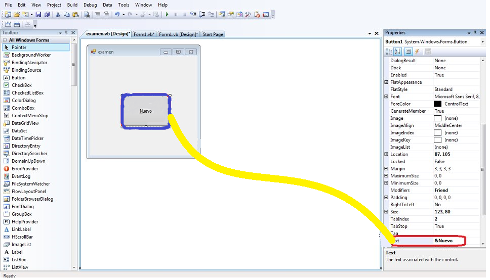 Examen bloque No. 5: TEXTBOX, BUTTON Y LINKLABEL Examen bloque No. 5: TEXTBOX, BUTTON Y LINKLABEL
