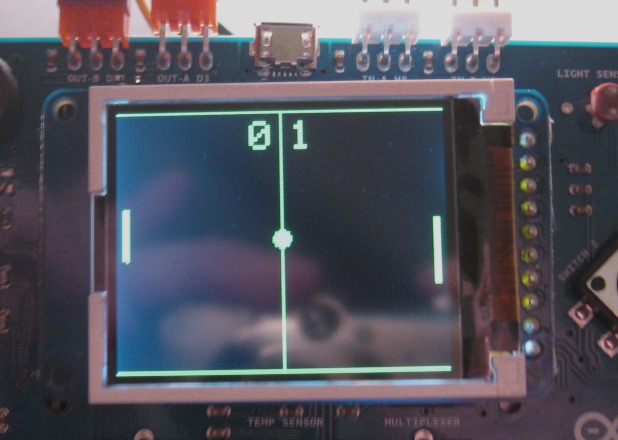 The 21st Century Digital Home: Esplora LCD Pong Game The 21st Century Digital Home: Esplora LCD Pong Game