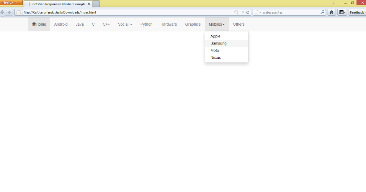 Bootstrap Responsive Navbar - StudywithDemo