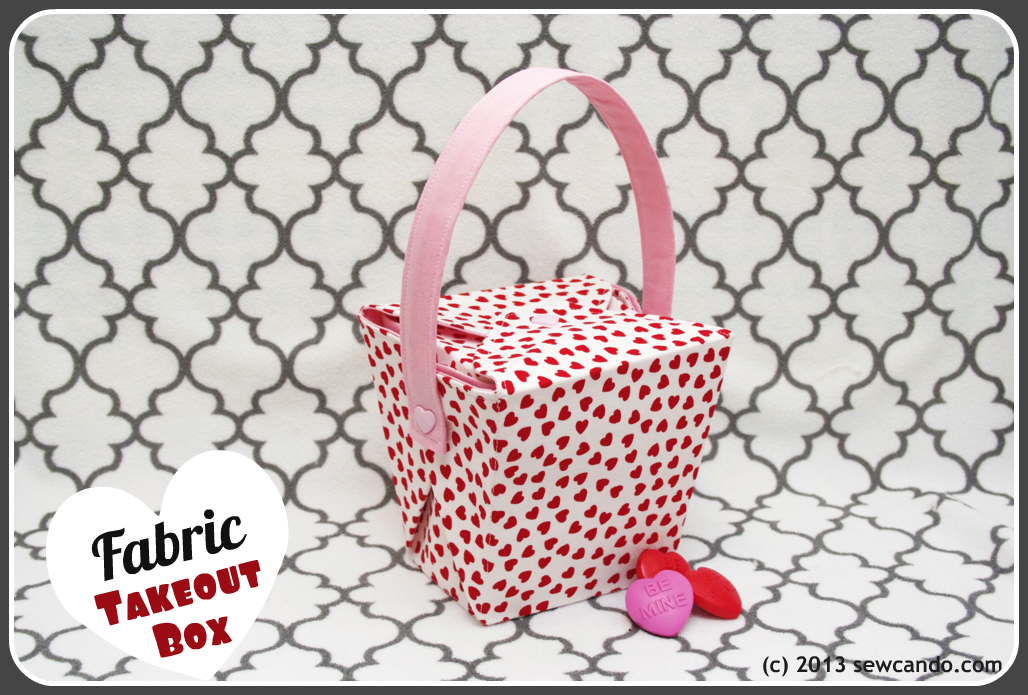 Sew Can Do: Tutorial Time: Make A Fabric Takeout Box