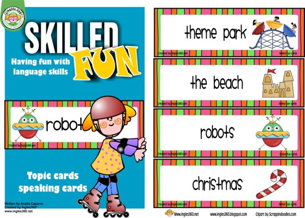 Free topic cards - Classroom Freebies