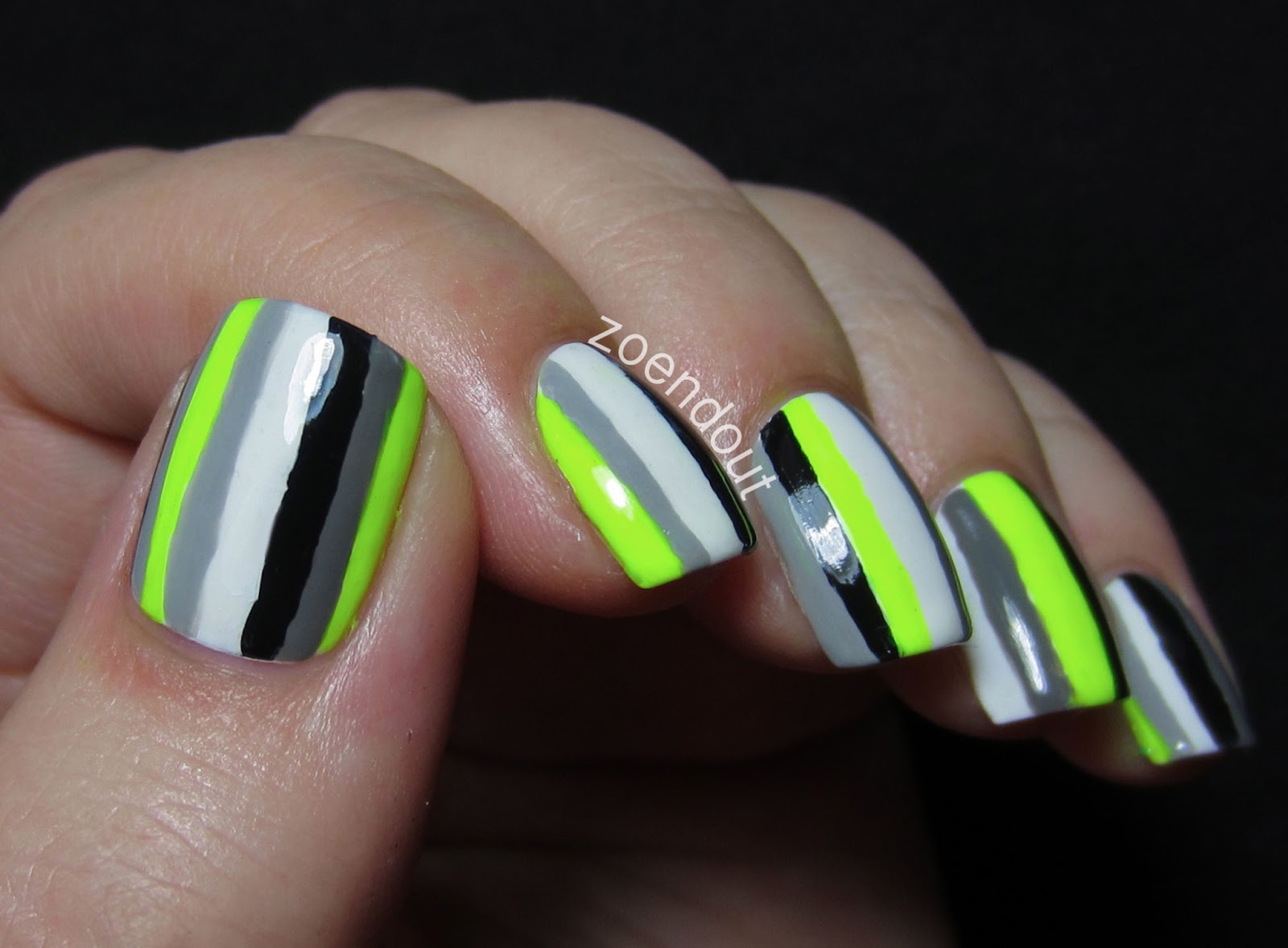 Zoendout Nails Color Blocked Neon Stripes zoendout-nails-color-blocked-neon-stripes