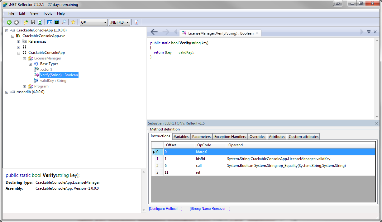Andreas Grech's Blog: Cracking .NET applications - a simple tutorial Andreas Grech's Blog: Cracking .NET applications - a simple tutorial