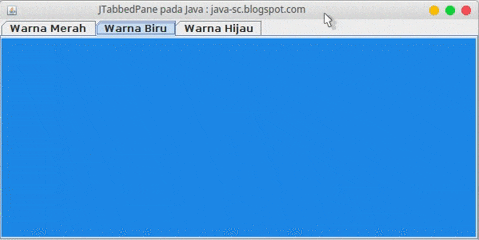 Cara Membuat JTabbedPane Pada Komponen Swing di Java - JavaSC Developer