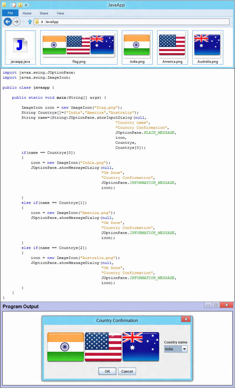 Easy Java Learn: JOptionPane : showInputDialog with Selection String Easy Java Learn: JOptionPane : showInputDialog with Selection String