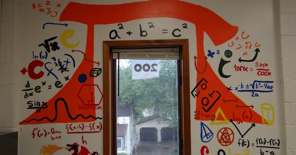 Musings of a Catholic High School Math Teacher: The Math Mural has Arrived