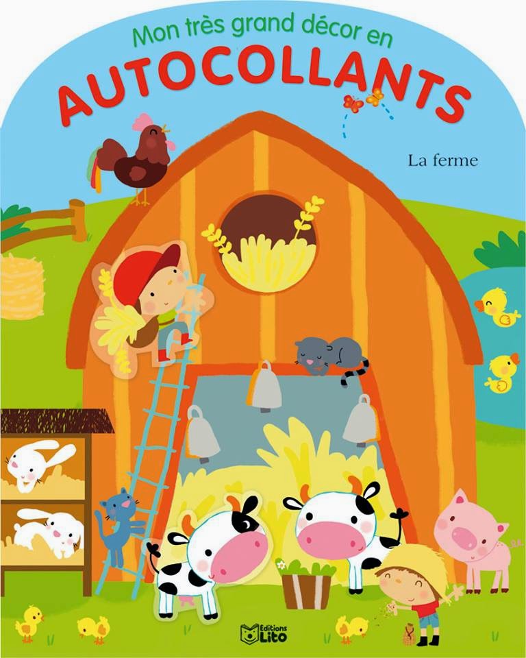 Les Mercredis de Julie: Mon très grand décor en Autocollants : La ferme