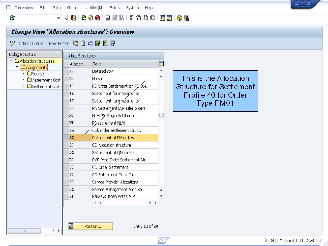 SAP Learning Examination PM Order Settlement Allocation Structure sap-learning-examination-pm-order-settlement-allocation-structure