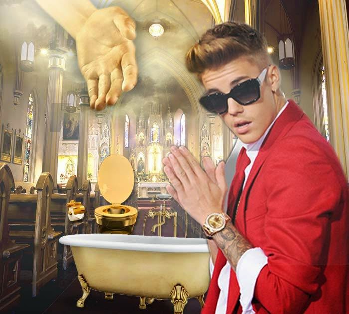 Chatter Busy: Justin Bieber Baptized In Bathtub Chatter Busy: Justin Bieber Baptized In Bathtub