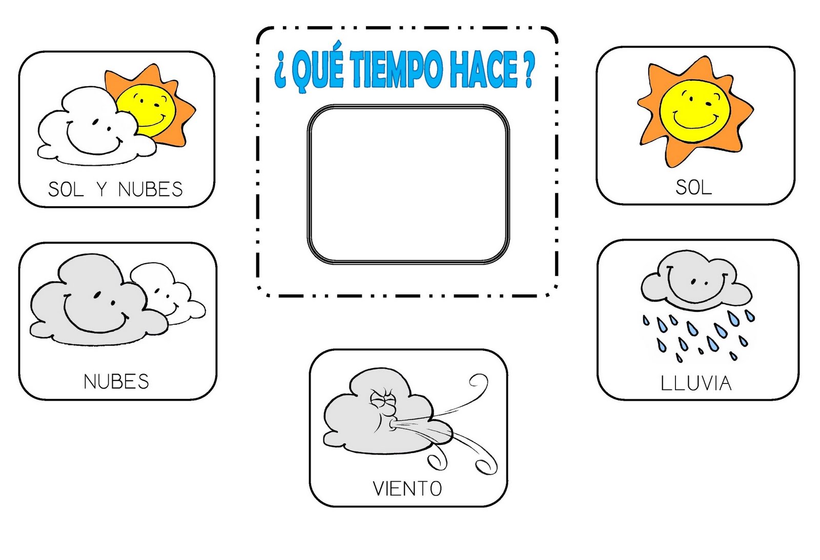 Carteles del tiempo para preescolar - Imagui