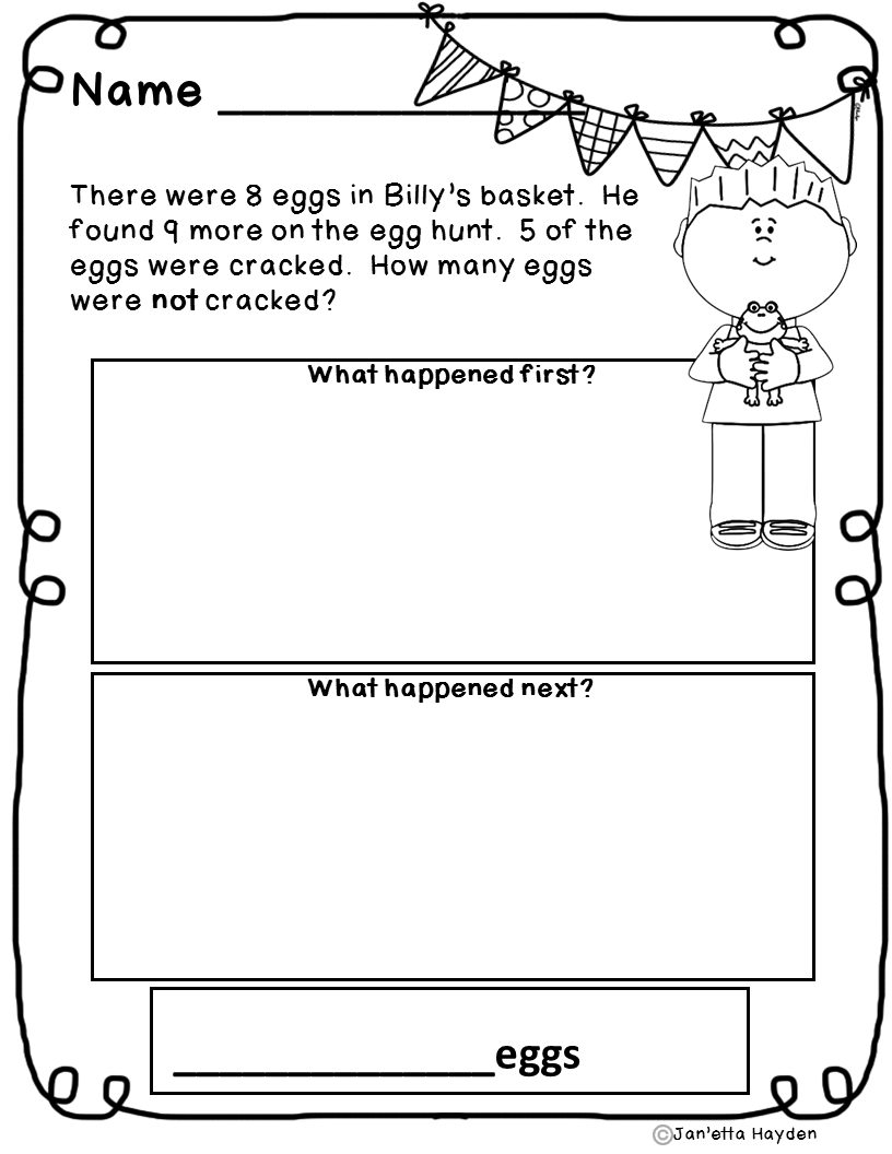 The Best of Teacher Entrepreneurs: Math - April Two-Step Word Problems