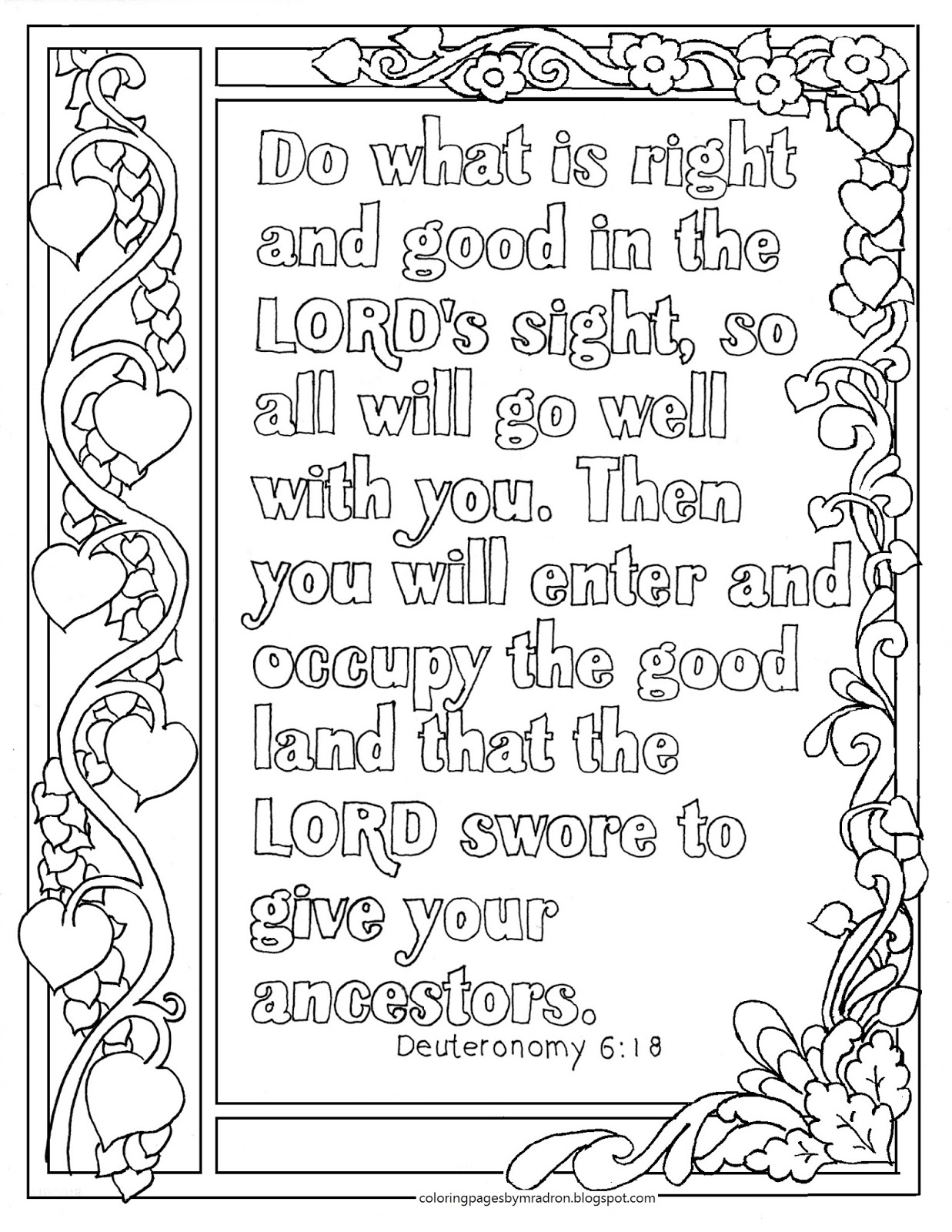 Deuteronomy Coloring Sheet Pages Template Sketch Coloring Page