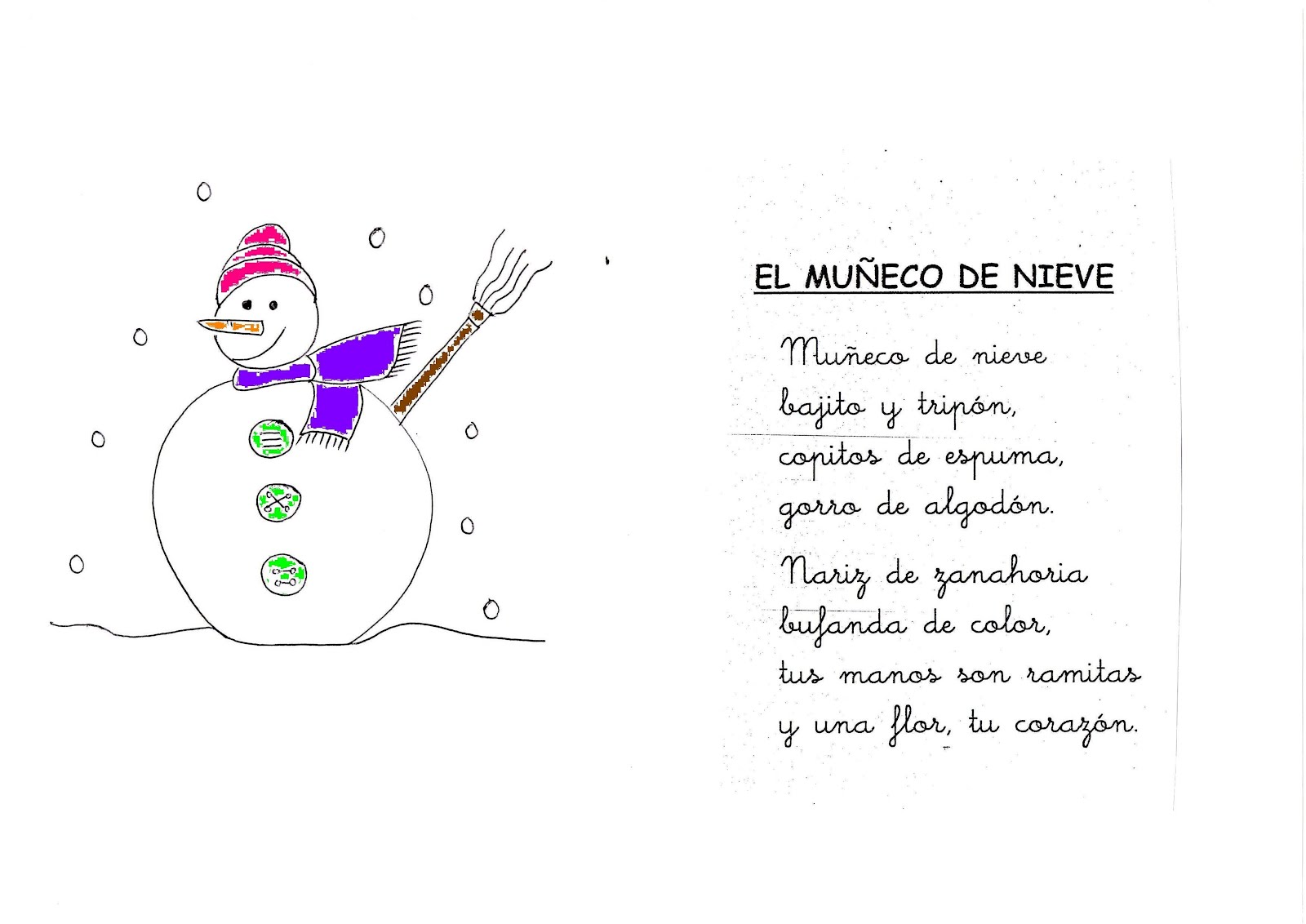 Baúl mágico de recursos : Poesías de invierno.