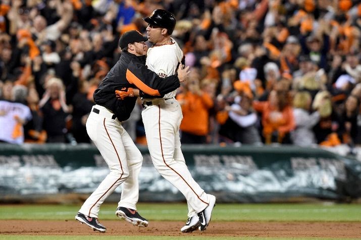 [NLCS] SF 동점 솔로 & 끝내기 쓰리런, 영상 & 화보 : MLBPARK