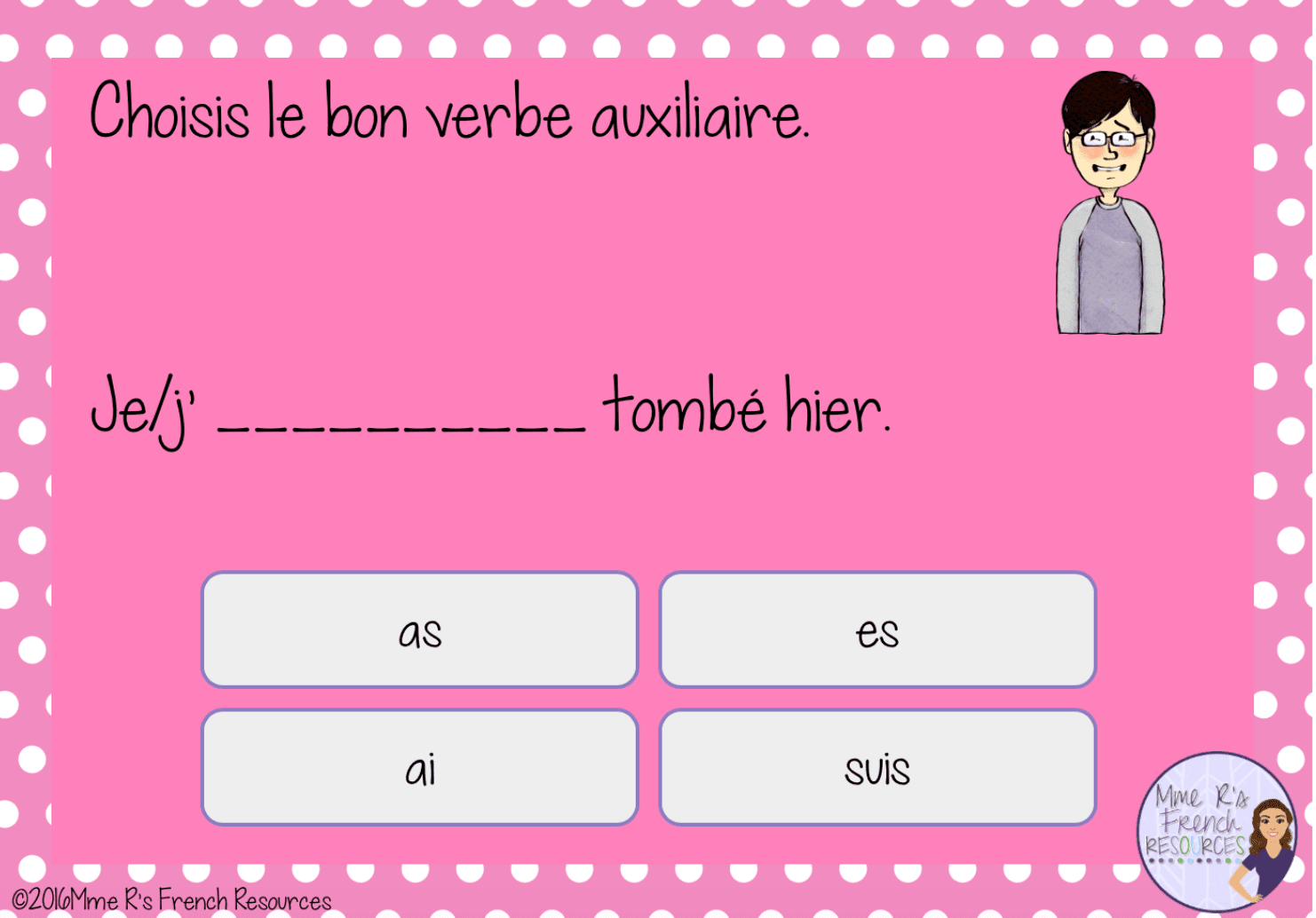 French verb conjugation task cards - Mme R's French Resources