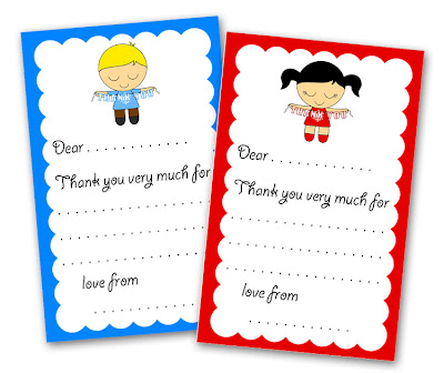 EtsyKids: Thank you letter printable