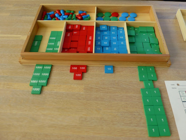 Family FECS: Montessori Activity: Stamp Game - Dynamic Subtraction