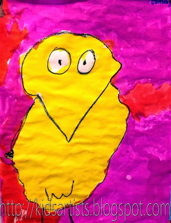 Funny birds like James Rizzi - Art for Kids