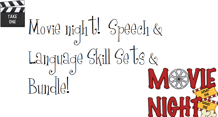 Movie Skill Set Bundle!! - Speech Time Fun: Speech and Language Activities