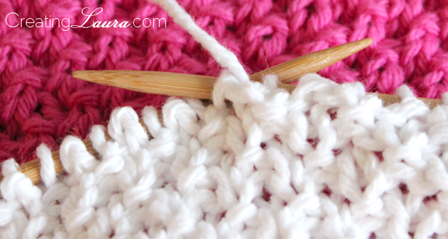 Creating Laura: Knitting Washcloths