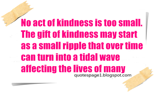 Small Acts of Kindness Do Make A Difference | Finding the SILVER LINING ...