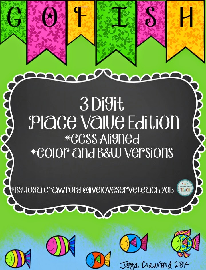 The Best of Teacher Entrepreneurs: MATH - Place Value Go Fish Bundle