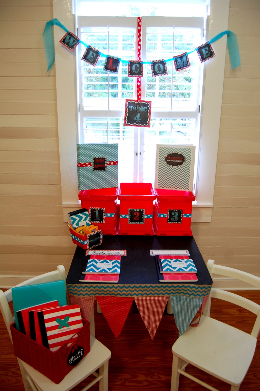 Red & Aqua Classroom Design Kit - Simply Sprout