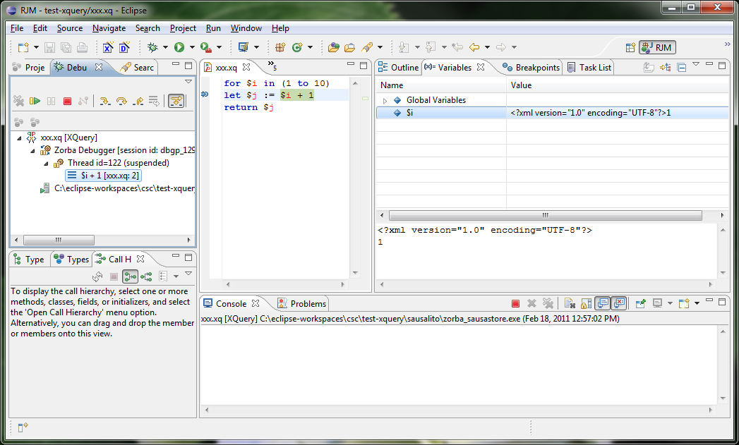 Debug xquery in eclipse. Configuration | Clever Caboose