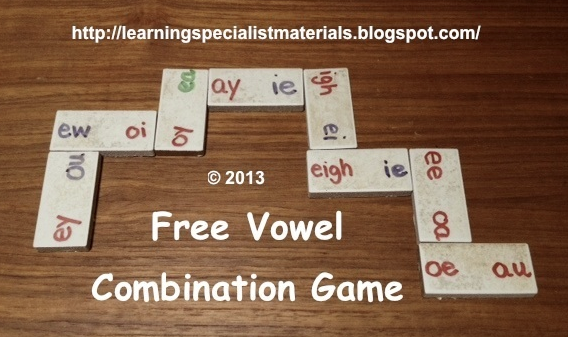 Vowel Combinations List - Free Game – Good Sensory Learning