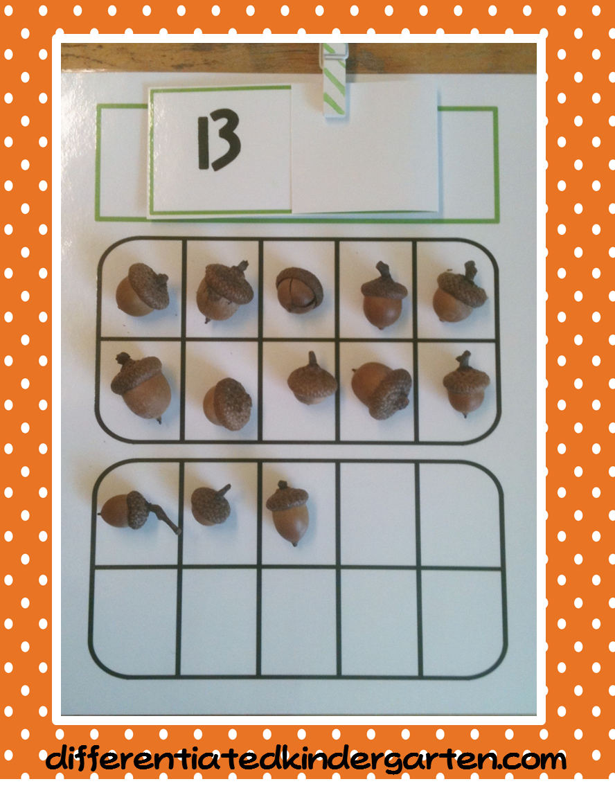 Planning Autumn Math Stations - Differentiated Kindergarten