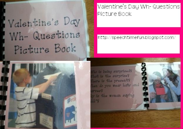Valentine's Day Wh- Questions Picture Book - Speech Time Fun: Speech ...